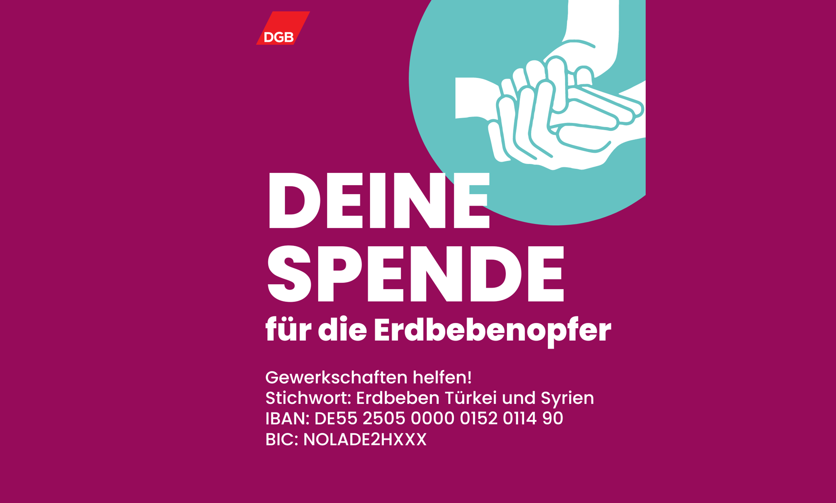 Spendenaufruf: Hilfe nach dem Erdbeben | IG Metall Gelsenkirchen
